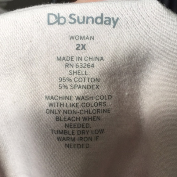 Db sunday | Tops | Db Sunday Pink Thriving Tshirt 2x Stretch | Poshmark